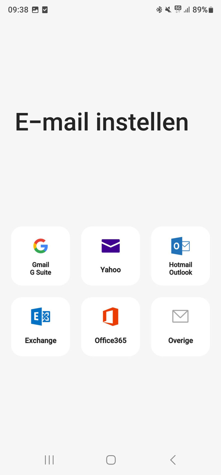 E-mail instellen op je Android telefoon - Just Host